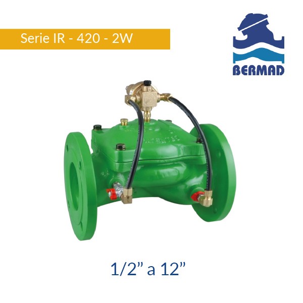 Válvula Reductora de Presión Piloto Metálico Bermad Serie IR 420 2W ...